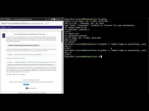 How to Run Python Code Directly in the Terminal or Command Line