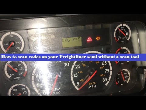 How to scan Freightliner codes with no scan tool
