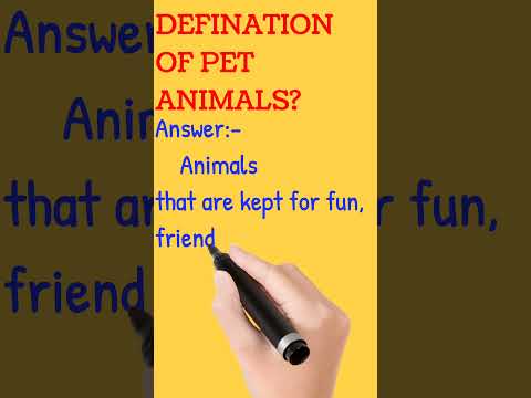 Definition of Pet animals? /#shorts /#definition .