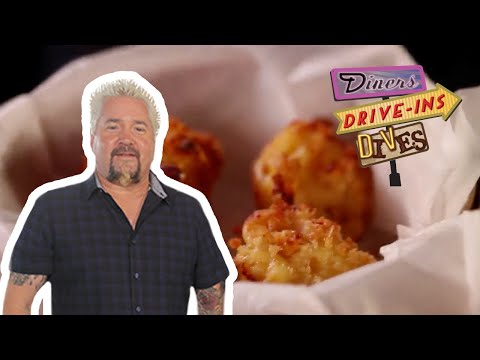 Guy Fieri Eats Mac and Cheese Muffins in Arizona | Diners, Drive-Ins and Dives | Food Network