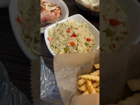 It’s dinner time at Dengeos in Skokie Illinois#chicken kabobs #burgers hmmmm viola!