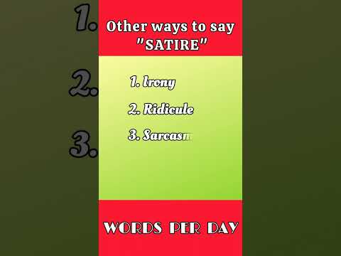 Another word for "SATIRE" #englishlearners #englishlearning #youtubeshorts