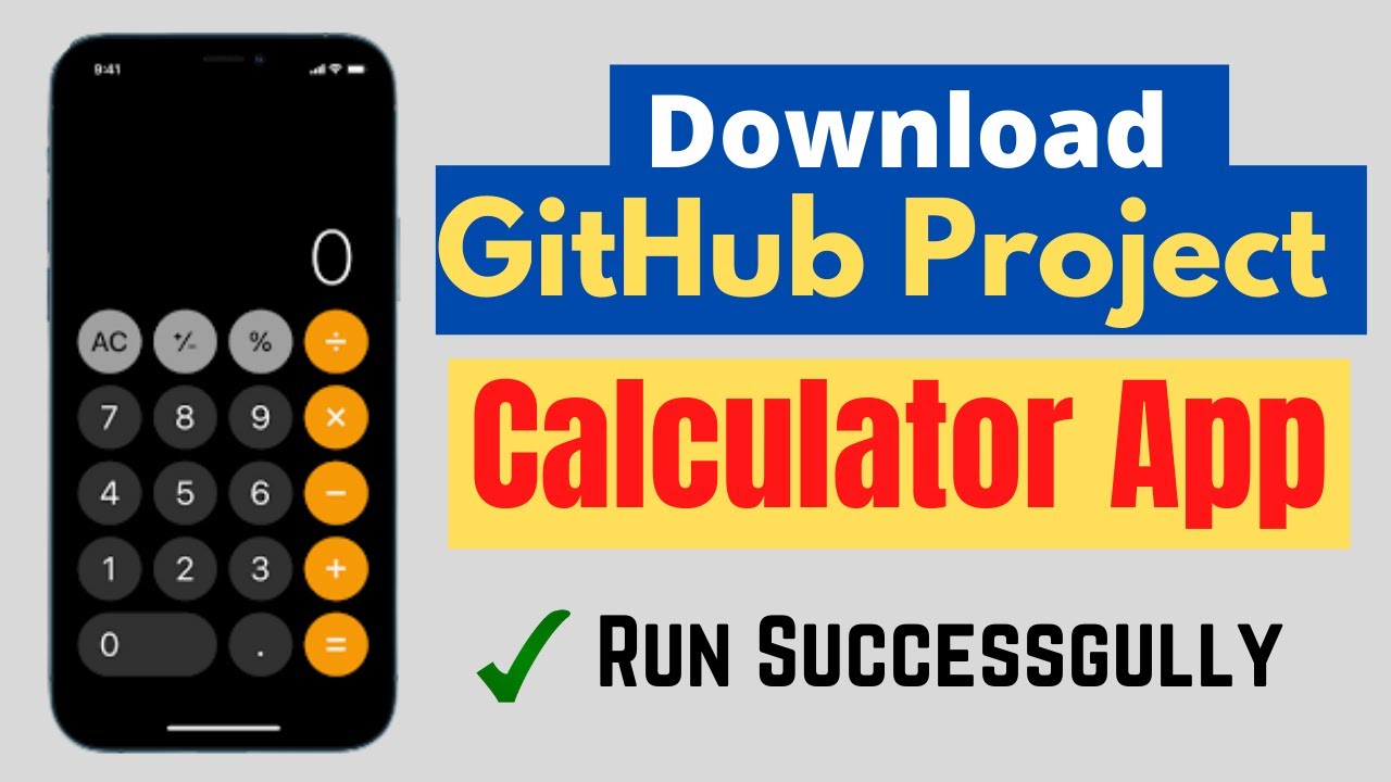 Download Android Project Calculator App from Github and Run in Android Studio | Beginners | Hindi