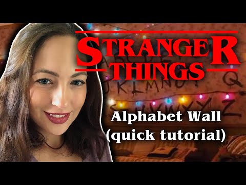 DIY Stranger Things Alphabet Wall - Where to Buy Materials for a ...