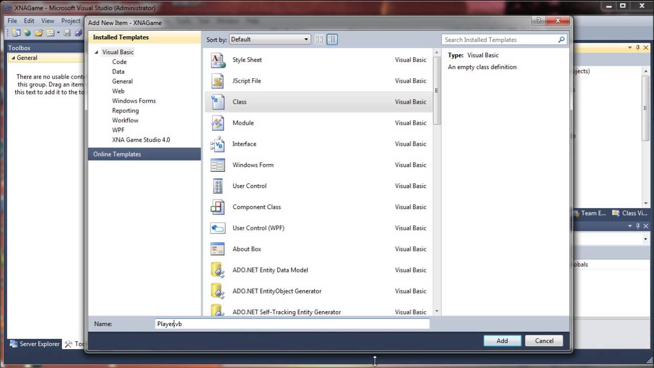 VB.NET Game Programming Tutorial - Stackable Inventory System - Part 1 (Visual Basic .NET)