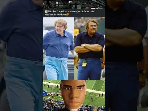 Nicolas Cage looks unrecognizable as JohnMadden in 'Madden' 🏈 #madden #niccage