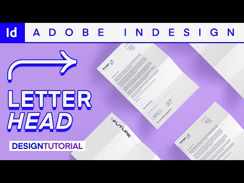 Create a LETTERHEAD Design  |  Design Tutorial  |  Adobe InDesign