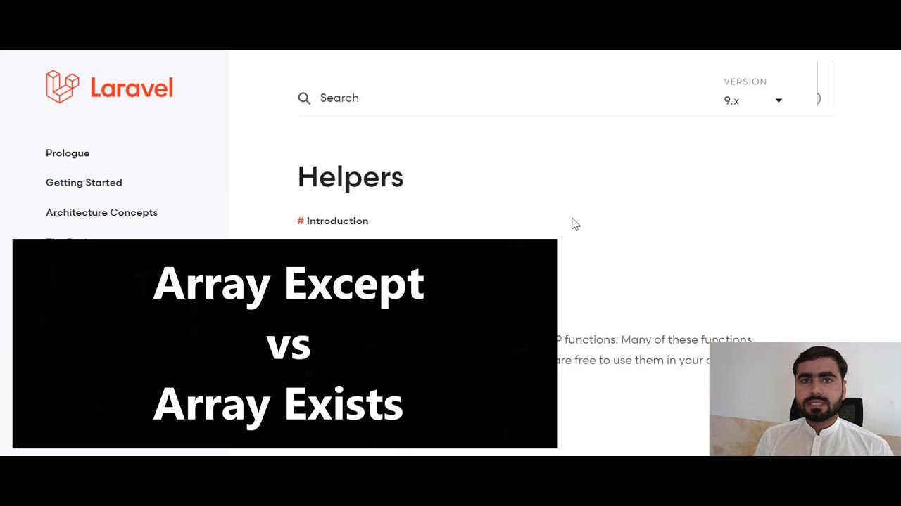How to use Array Except and Array Exists in laravel | Web Tutorials