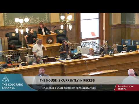 Colorado State Legislature | Colorado House 2025 1st Extraordinary ...
