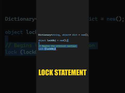What Is The Lock Statement In C#? #shorts