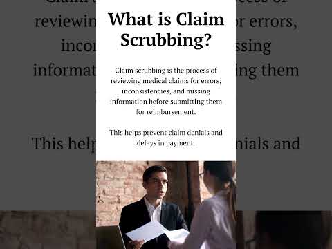 What is Claim Scrubbing? #medicalcoding #revenuecyclemanagement #medicalbilling #healthcare
