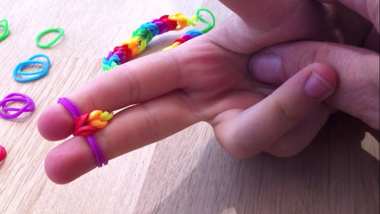 Double Fishtail Loom Band using your Fingers