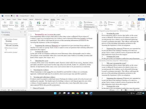 How To Compare Two Microsoft Word Documents