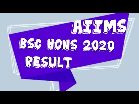 #AIIMS BSC HONS NURSING RESULT 2020