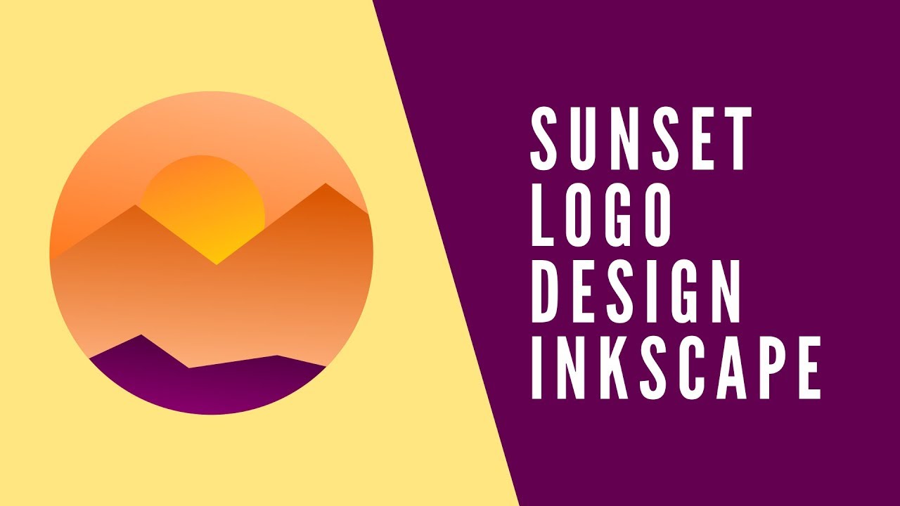 Sunset Logo Design - Inkscape Tutorial