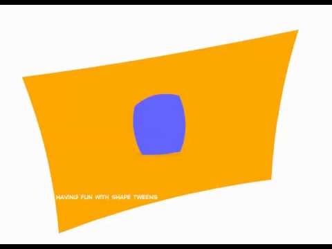 shape tweening in flash