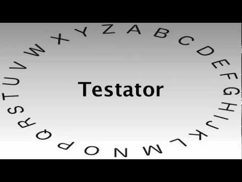 SAT Vocabulary Words and Definitions — Testator