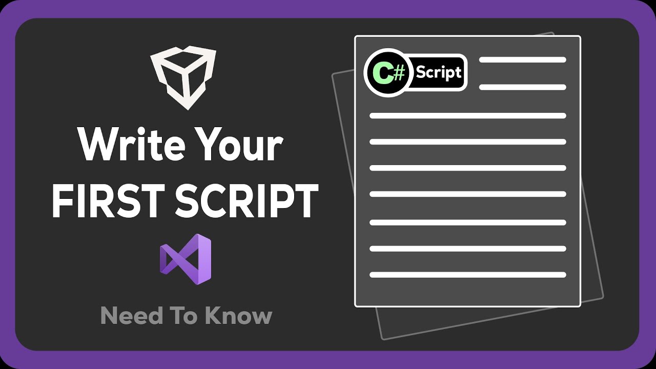 Write your First Script in Unity🎮 Unity C# Tutorial 🎮