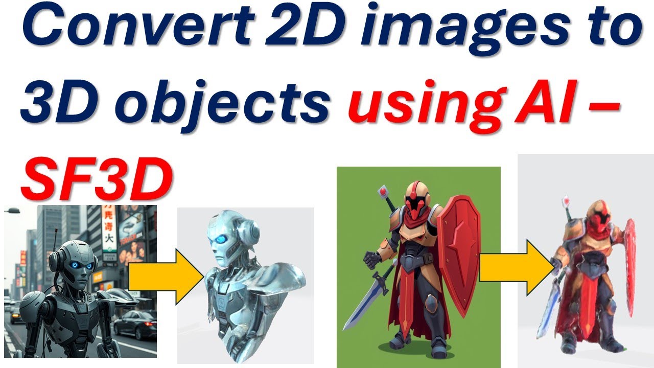 Easily Convert 2D Images to 3D Models and Objects Using AI for Free - Introduction to SF3D Model