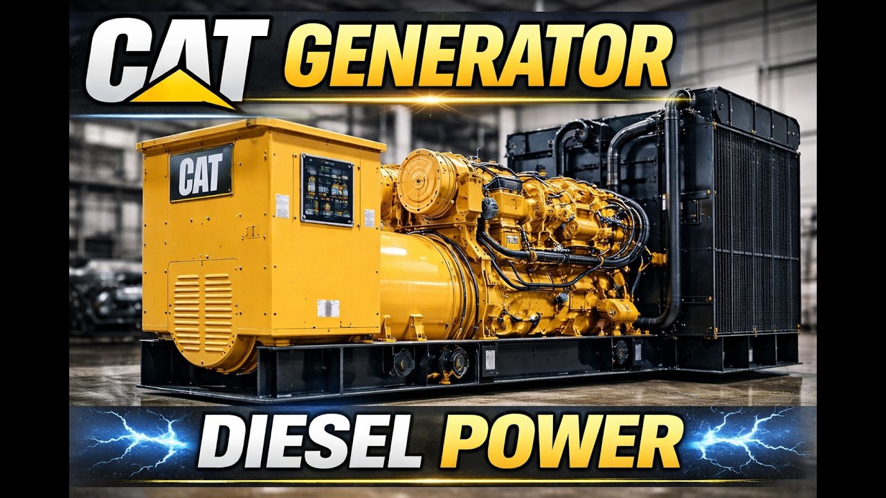 CAT Generator Inspection | Caterpillar Inc. Diesel Generator Setup