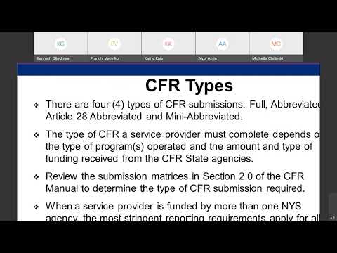 2021C- Getting Started, Time to Do the CFR, Core Reports
