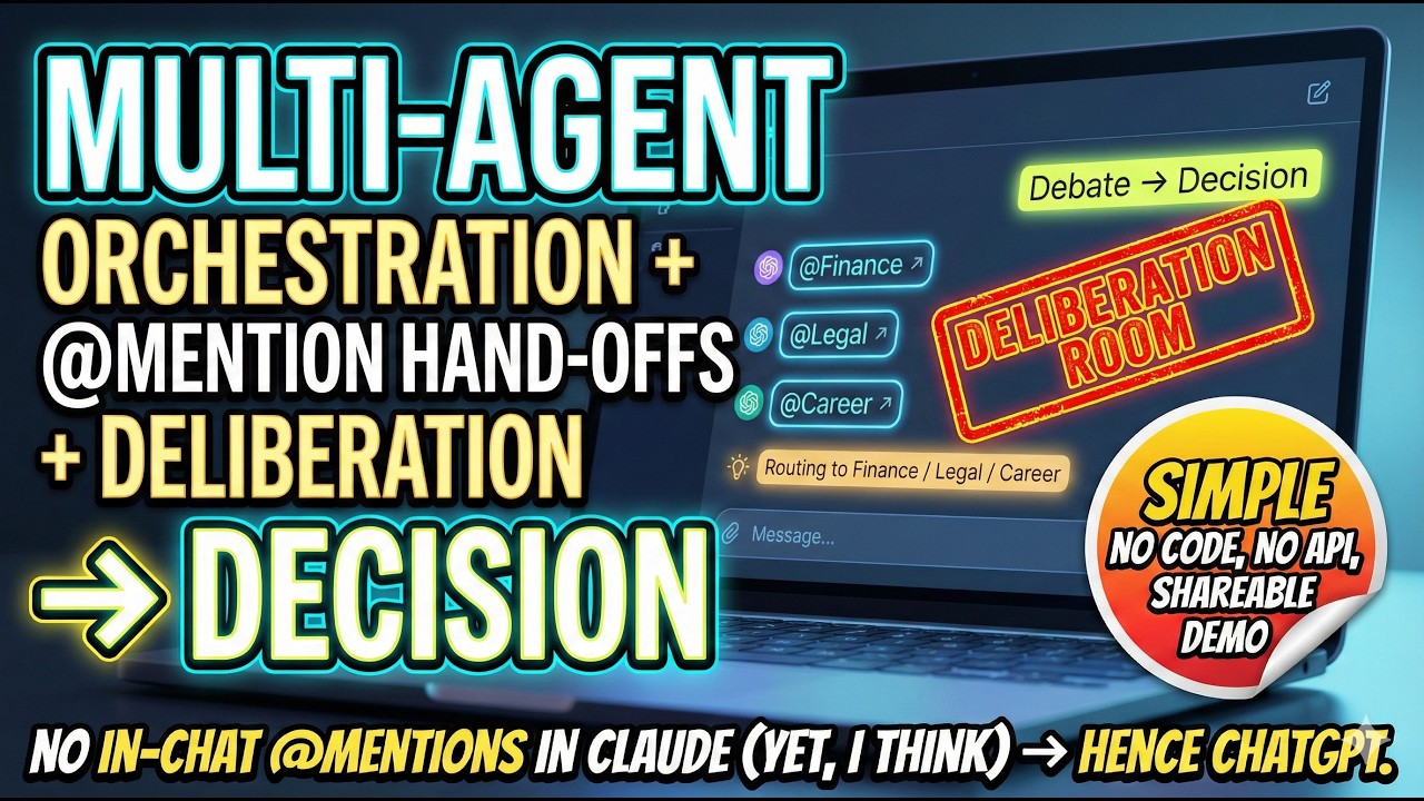 Multi-Agent Orchestration by Custom GPT: Simple Demo, No Code, No API