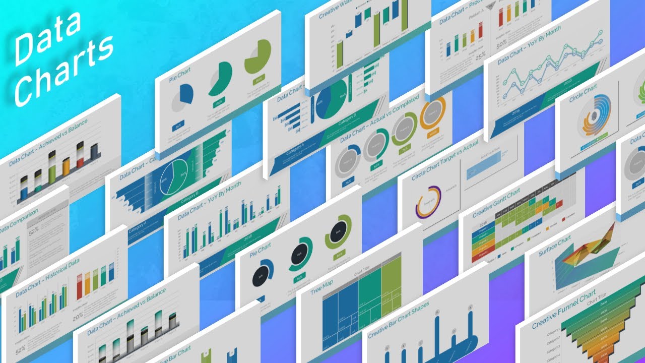 Editable Data Charts - PowerPoint Template - Analysistabs