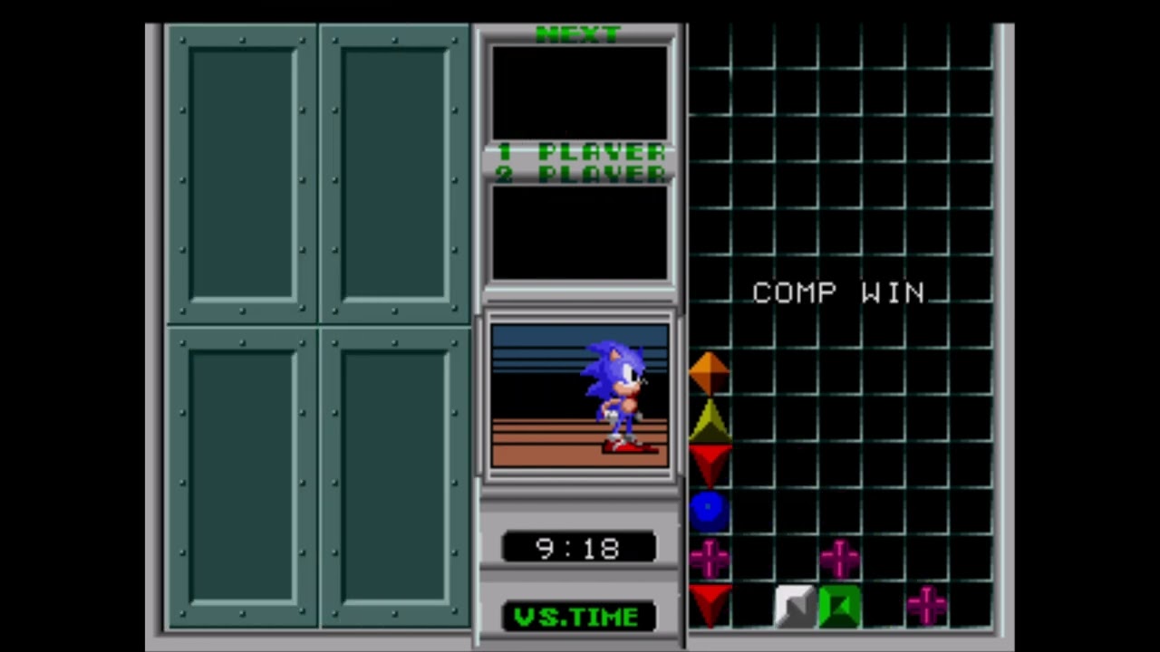 Sonic Eraser (Genesis) Game Over