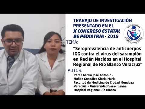 Cartel «Seroprevalencia de Anticuerpos IgG contra el virus del ...