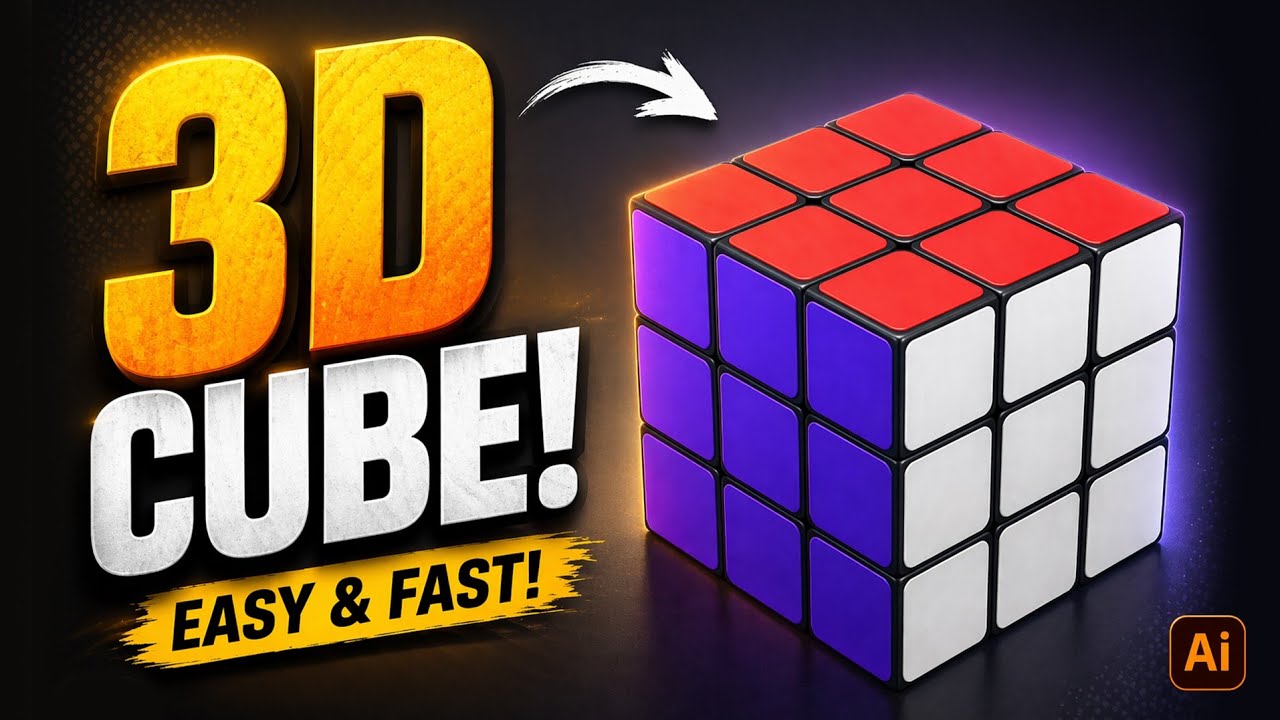 Make a 3D Cube in Adobe Illustrator | Nova Design 