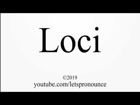 How to Pronounce Loci