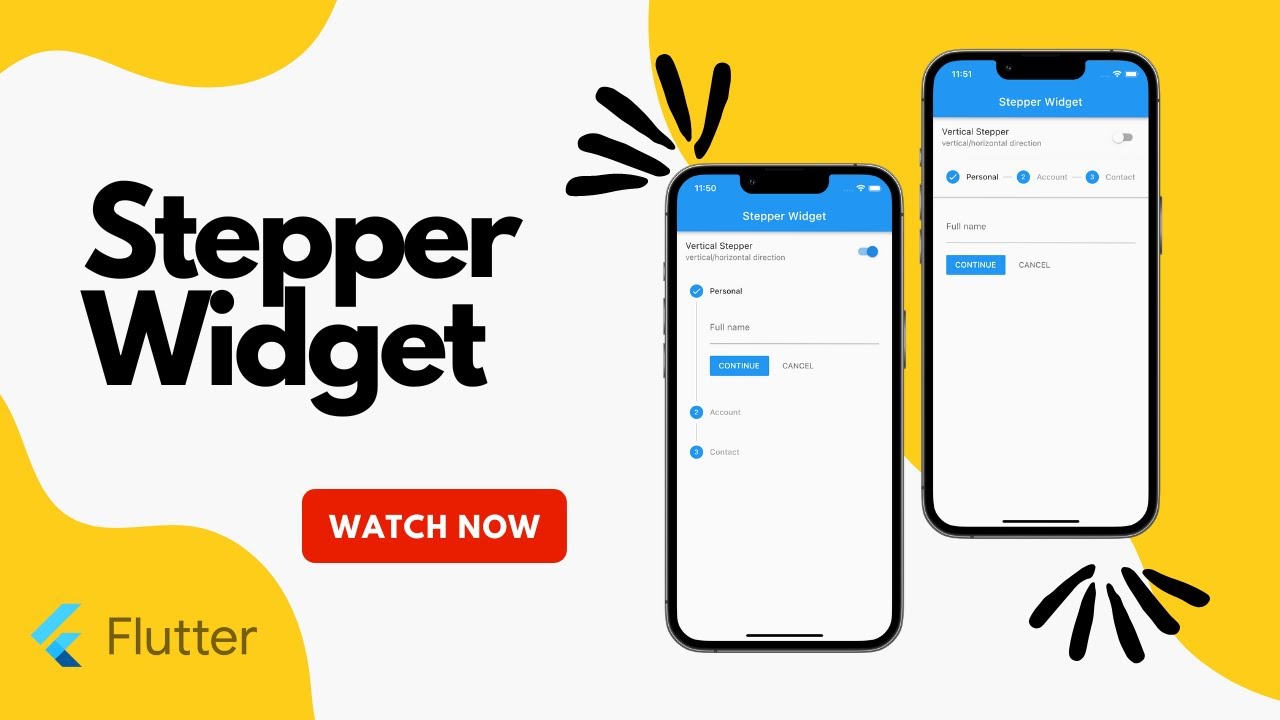 Stepper Widget - Flutter