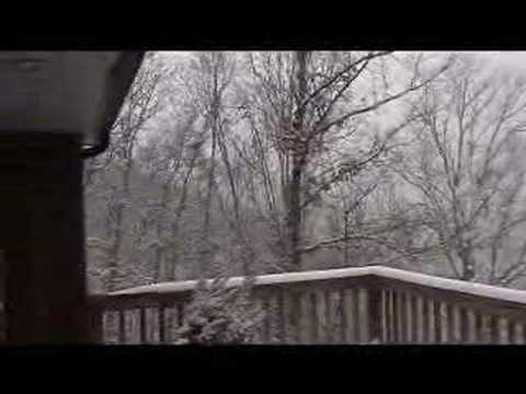 Snowy Day at Lake Ann