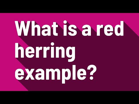What is a red herring example?
