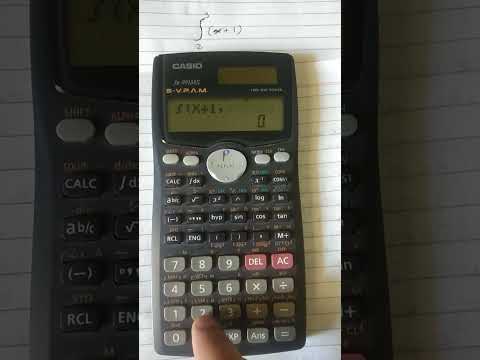 how to solve integration in scientific calculator | #viral #maths #casiocalculator #mathstricks