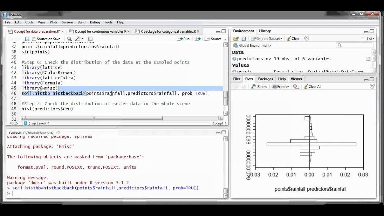 Module 7 : Further statistical analysis using R