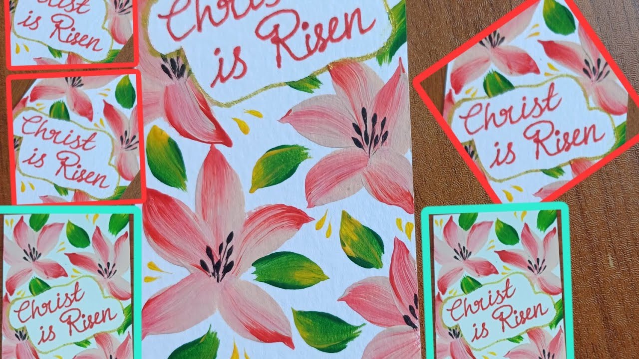 Floral Easter bookmark idea