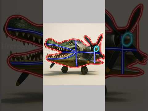 How to draw Crocodile Bombardino 🐊 #ytshorts #tutorial
