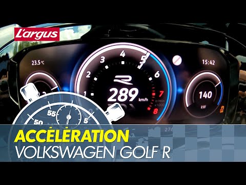 Vidéo Volkswagen Golf 8 R : acceleration & top speed with R-Performance ...
