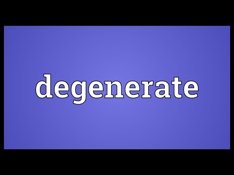 Degenerate Meaning