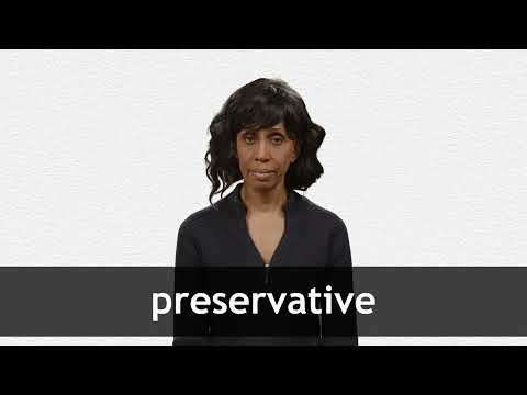 How to pronounce PRESERVATIVE in American English