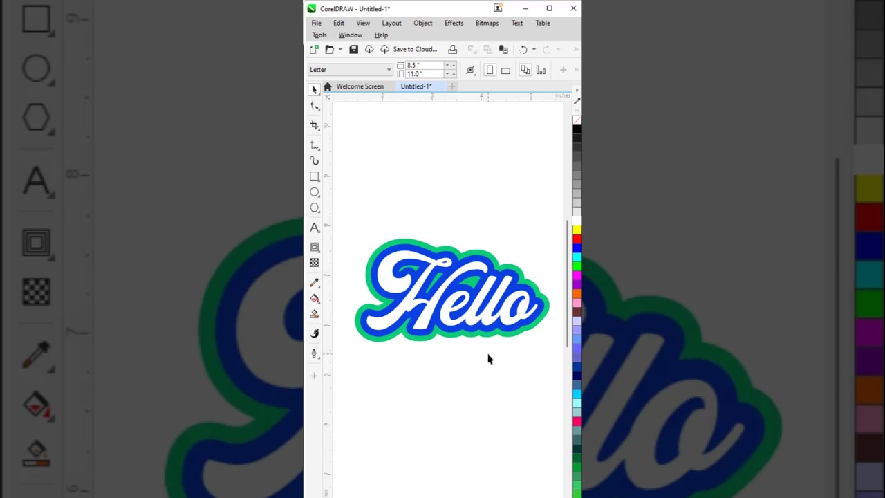 Text Contour Magic in CorelDRAW | Quick Tutorial  #coreldraw #contour #graphicdesign