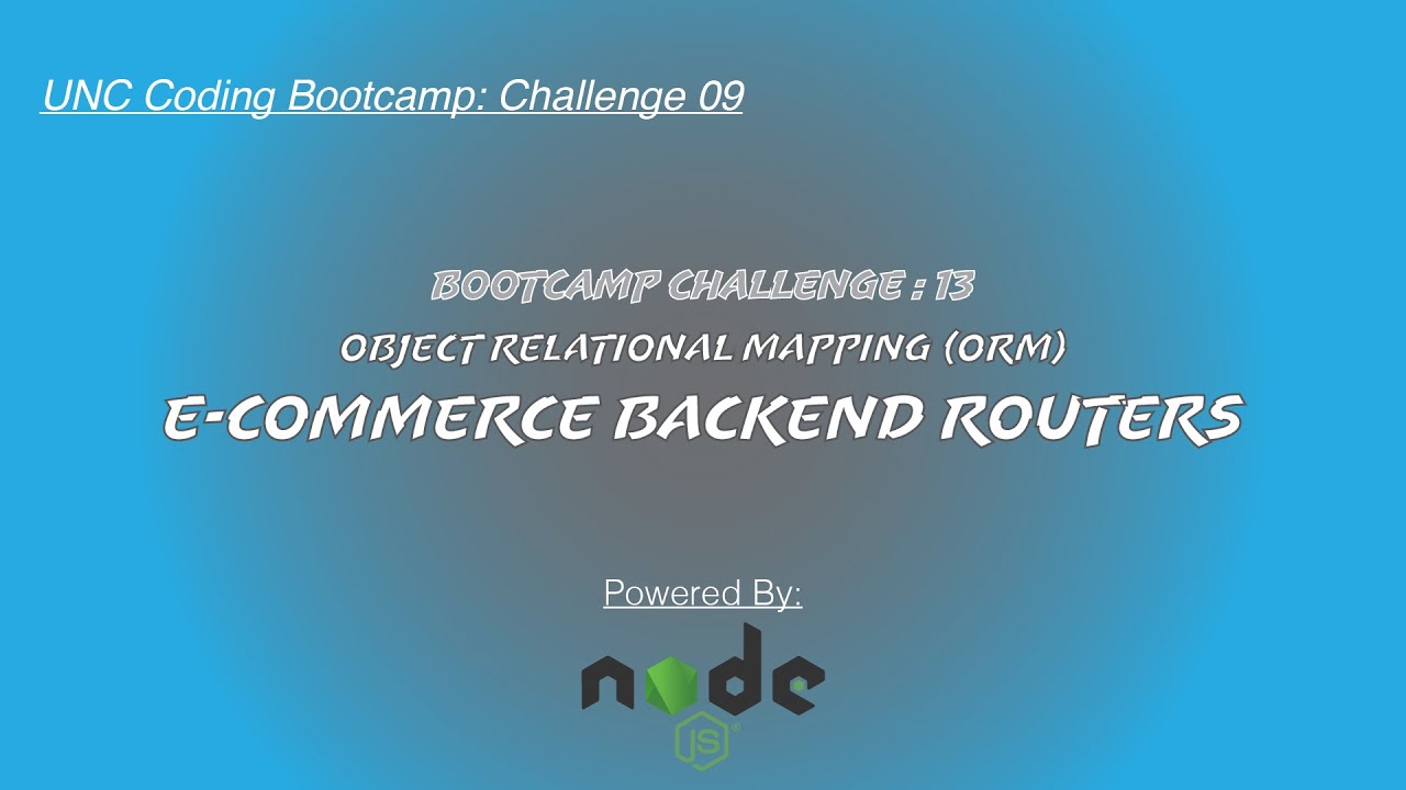 Object Relational Mapping (ORM): E-Commerce Back End Application [ Video Walkthrough ]