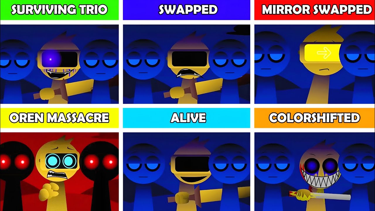 Sprunki The Surviving Trio Top 6 Mods Showcase!