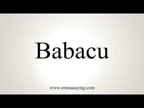 How To Pronounce Babacu