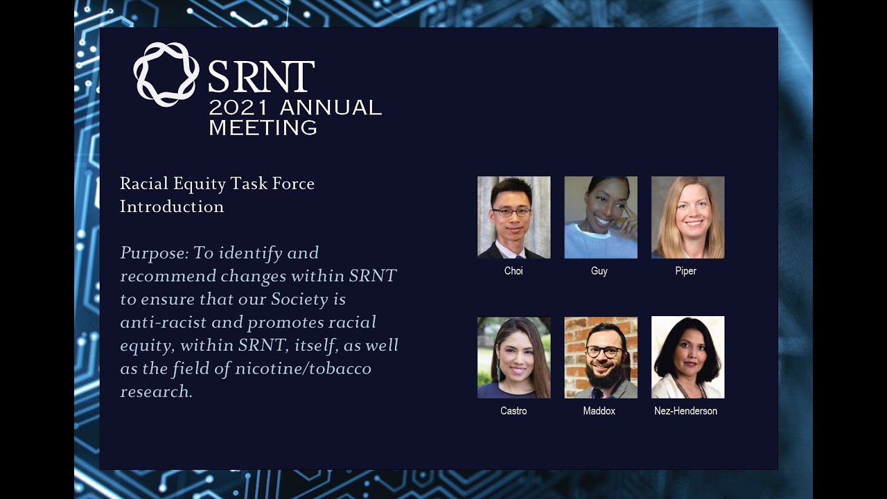 SRNT Racial Equity Task Force Introduction