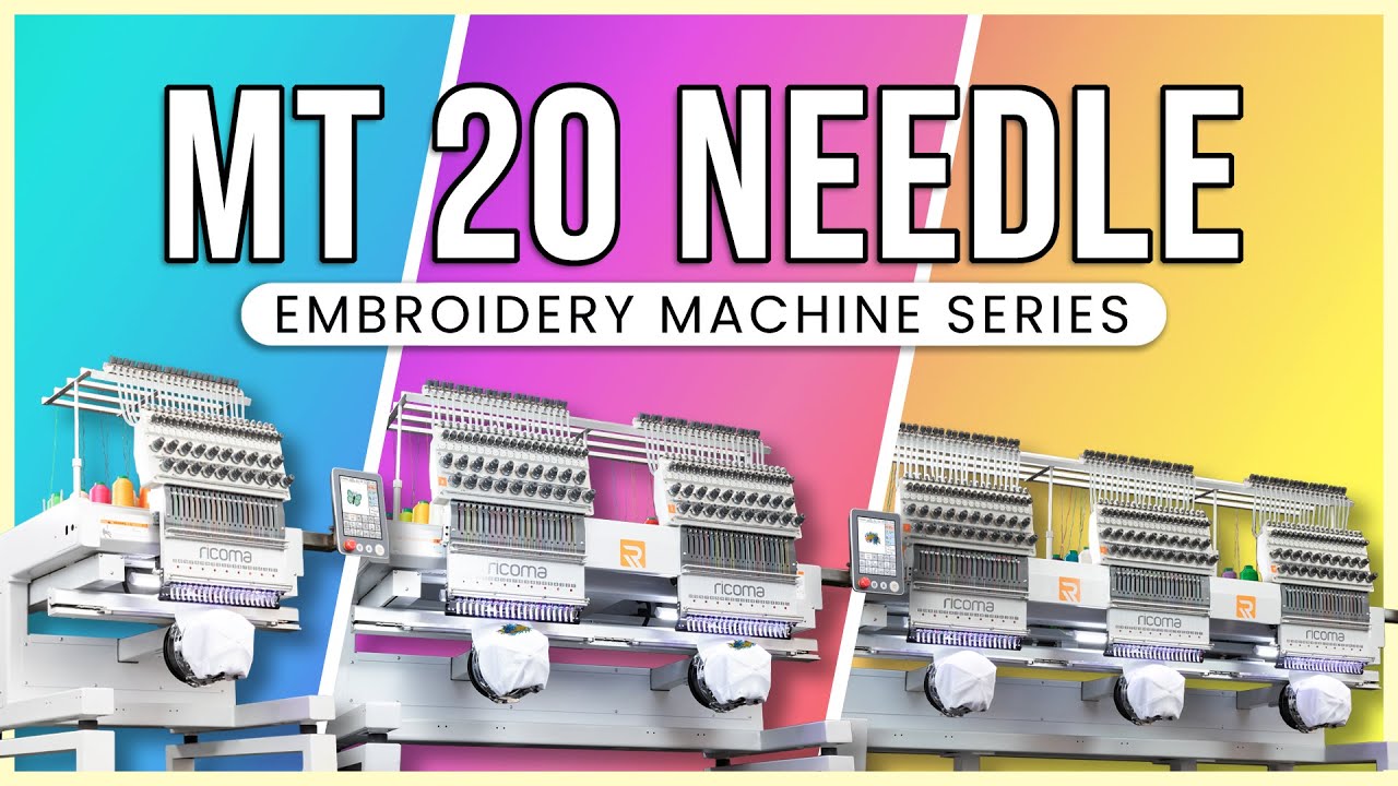 Ricoma’s 20 Needle Multi-Head Embroidery Machine MT-8S
