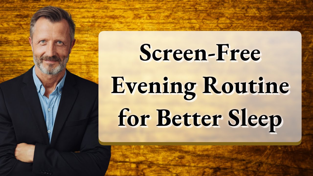 Screen-Free Evening Routine for Better Sleep