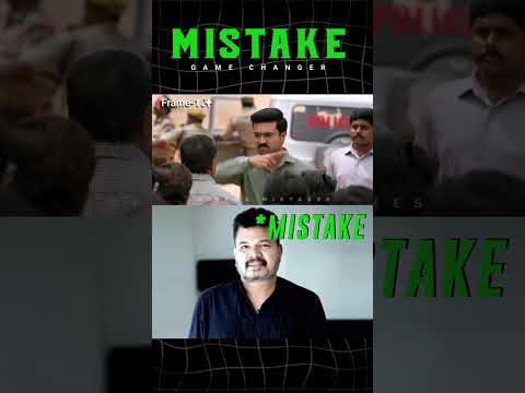 Game Changer Movie Mistake By S.Shankar | Ram Charan | Cinema Mistakes | #shorts #trending
