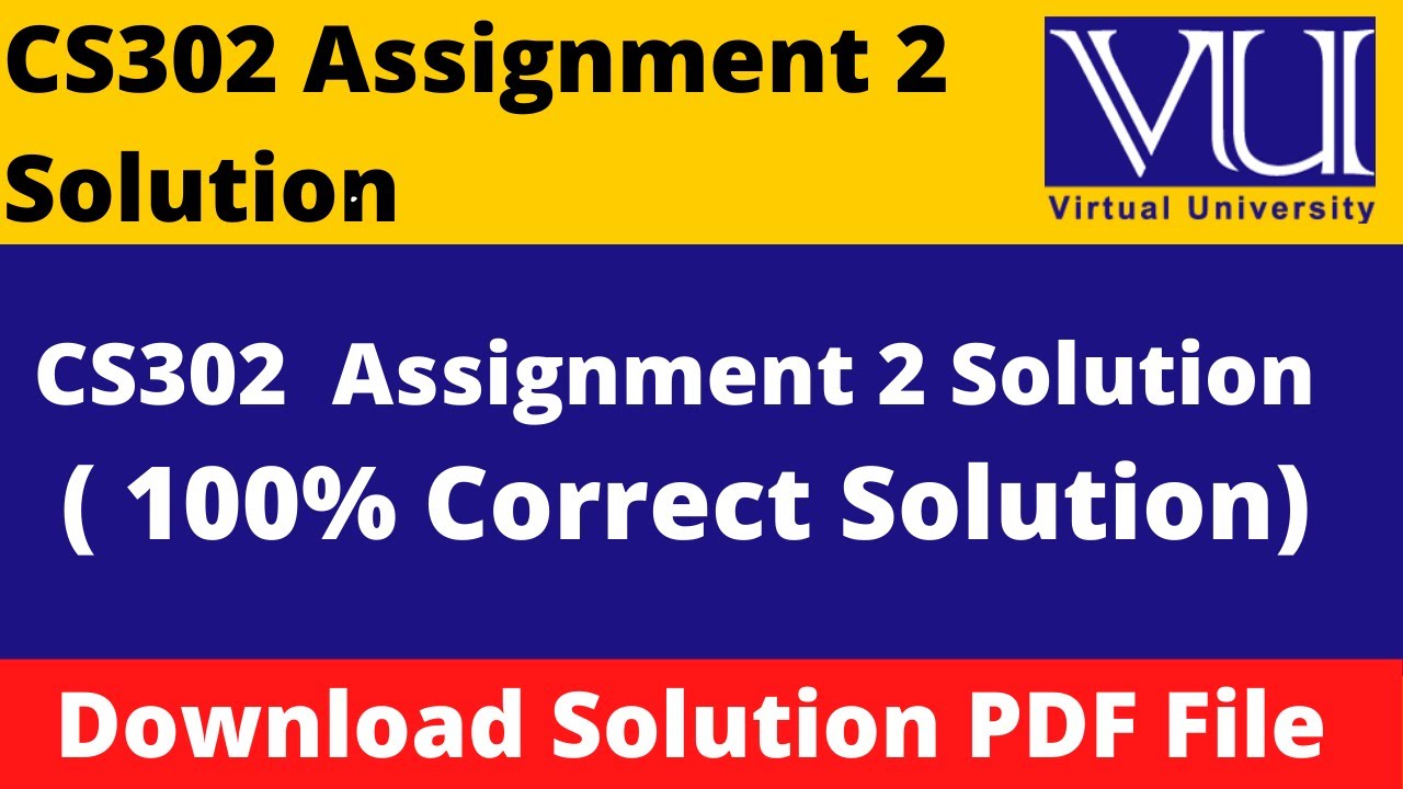 cs302 assignment 2 solution 2023  || Download File in  PDF